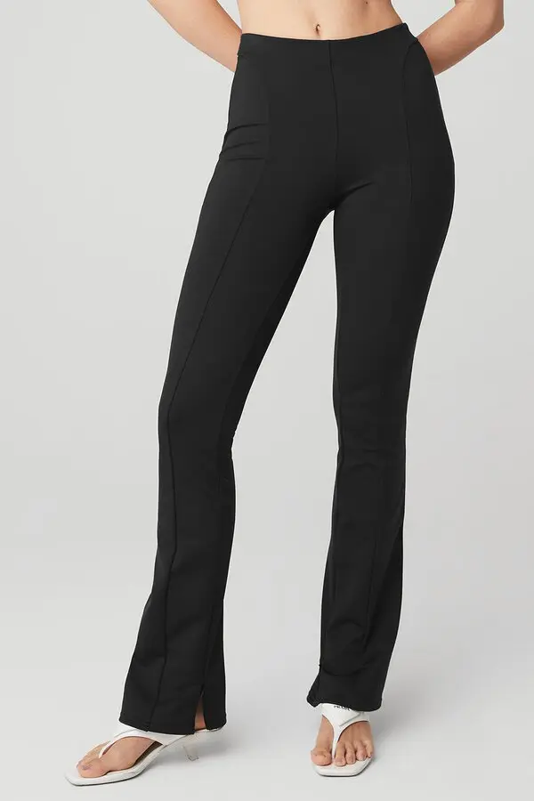 Alo Yoga High-Waist Zip It Flare Legging In Size - Black