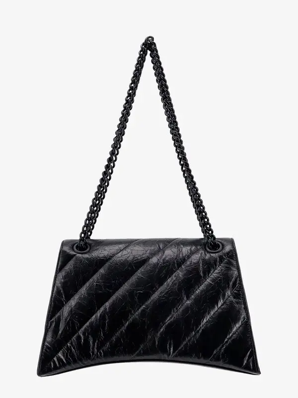 Balenciaga Matelassé Leather Shoulder Bag With Monogram