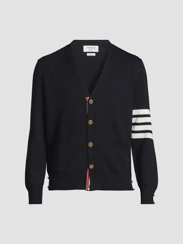 Thom Browne Milano 4-bar Cotton Cardigan