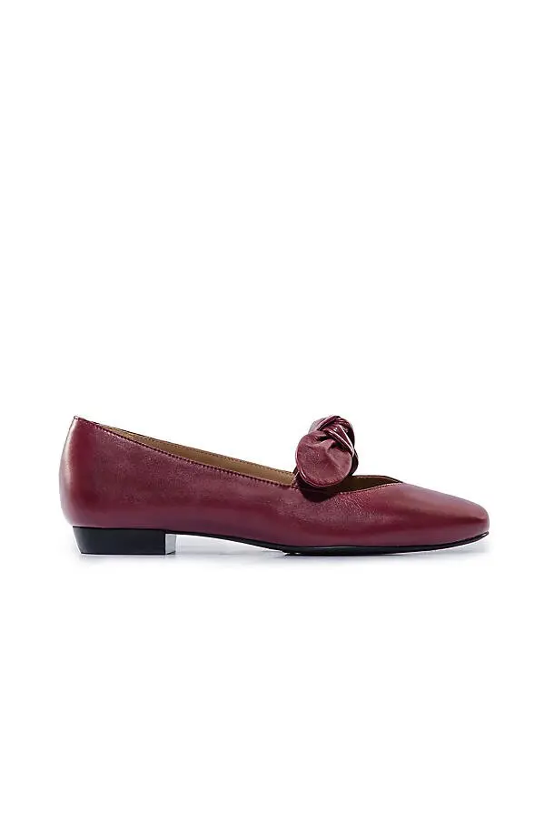 Bernardo Emersyn Leather Flats - Wine