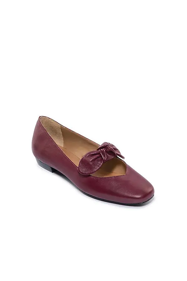 Bernardo Emersyn Leather Flats - Wine