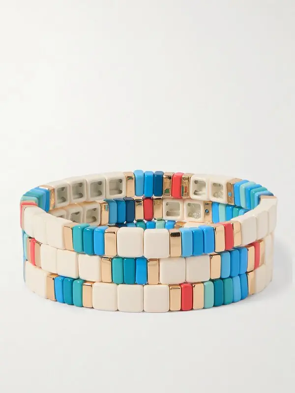 ROXANNE ASSOULIN A Walk On The Beach Set Of Three Bracelets - Multi