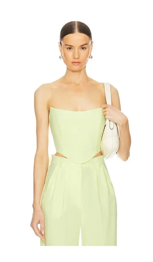 Amanda Uprichard Sabine Crop Top
