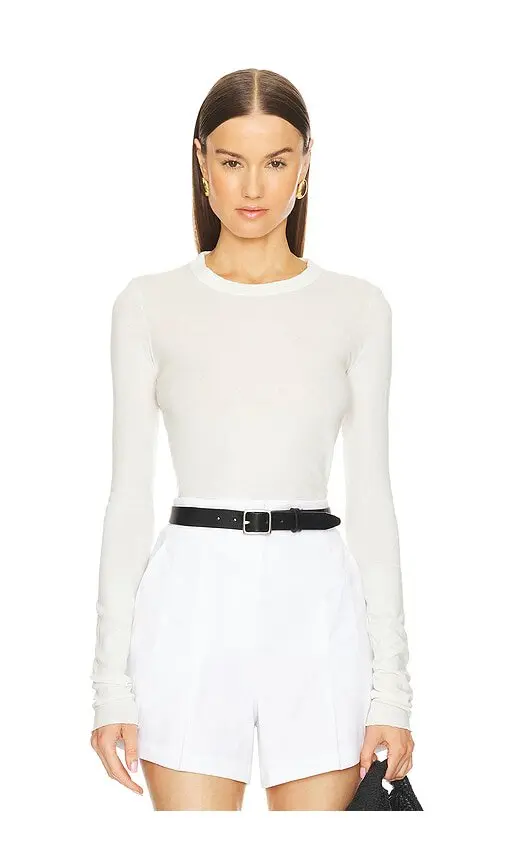 Cotton Citizen Marbella Long Sleeve Top - Bone