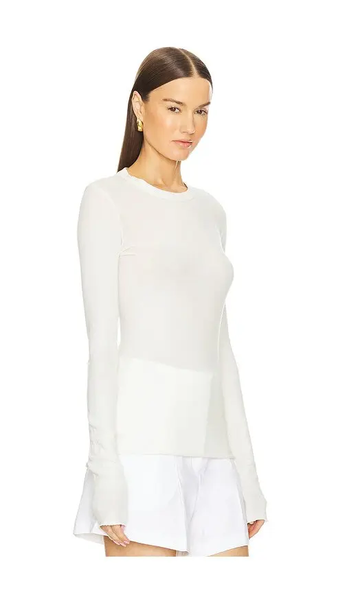 Cotton Citizen Marbella Long Sleeve Top - Bone