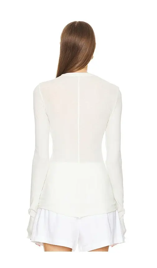 Cotton Citizen Marbella Long Sleeve Top - Bone