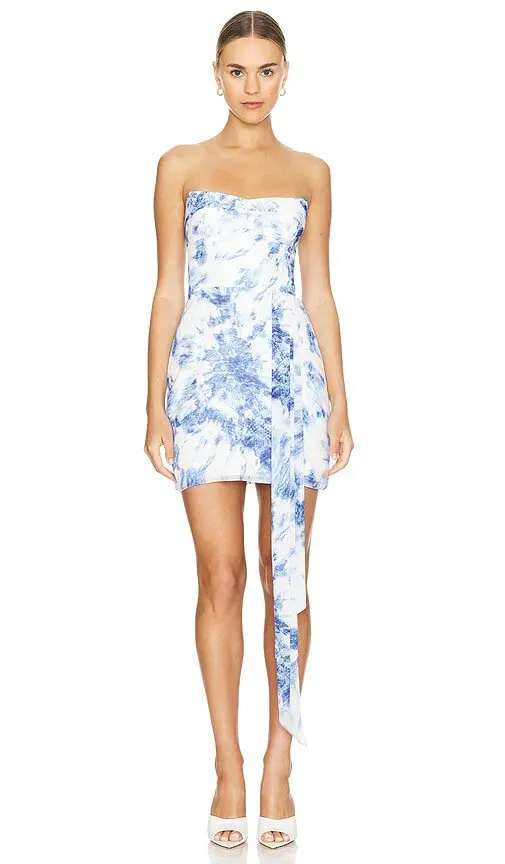 Amanda Uprichard Strapless Mini Dress - Splash