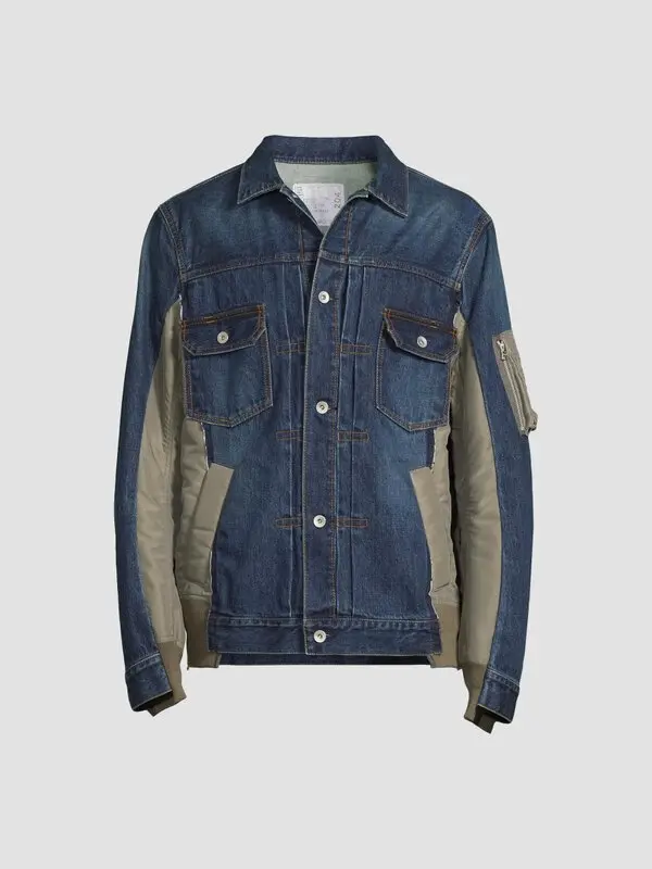 Sacai Denim Mixed-media Jacket