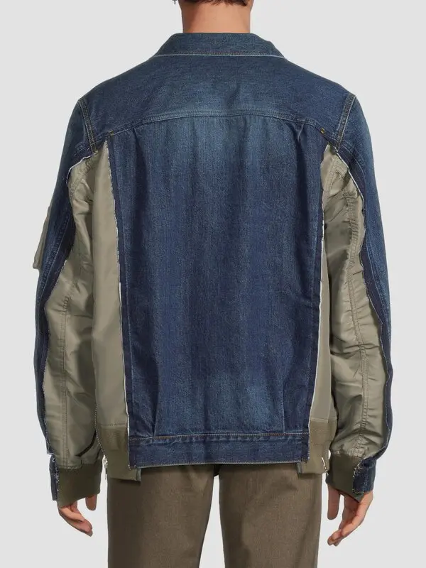 Sacai Denim Mixed-media Jacket