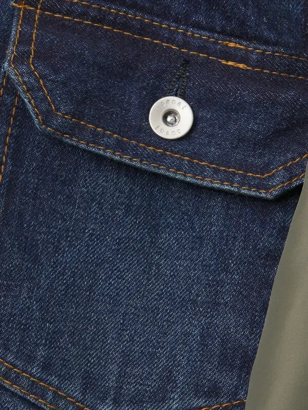 Sacai Denim Mixed-media Jacket