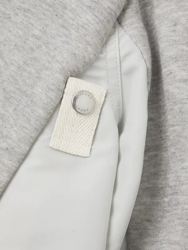 Sacai Sponge Sweat Mixed-media Cotton-blend Hoodie