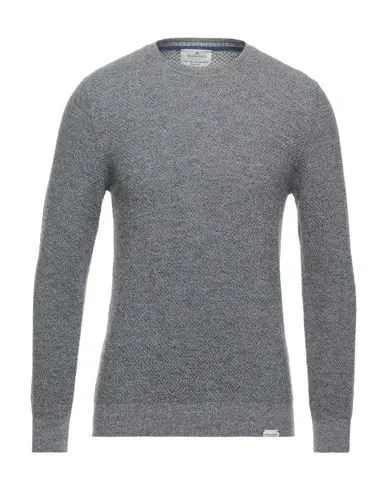 BROOKSFIELD Virgin Wool Crewneck Sweater - Grey