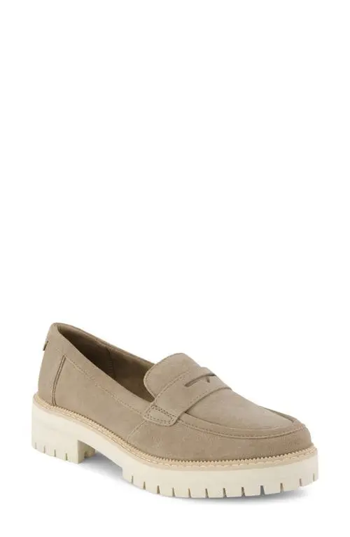 Toms Cara Platform Penny Loafer - Medium Beige