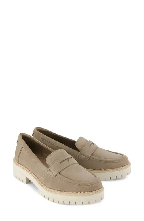 Toms Cara Platform Penny Loafer - Medium Beige