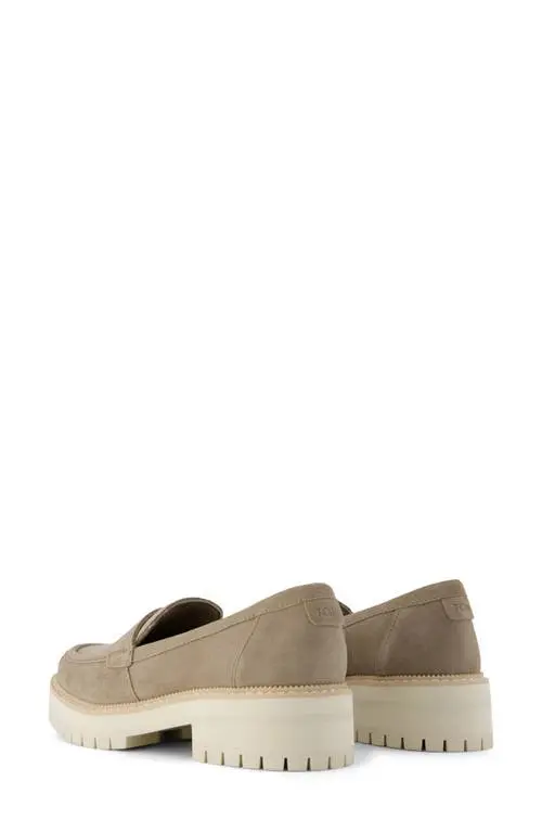 Toms Cara Platform Penny Loafer - Medium Beige