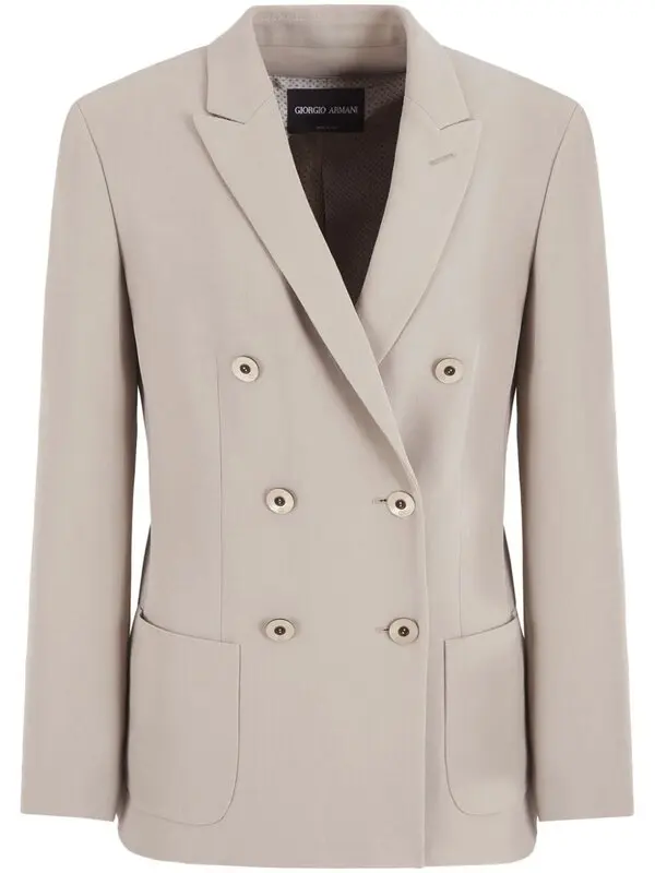 Giorgio Armani Double-breasted Blazer - Neutrals