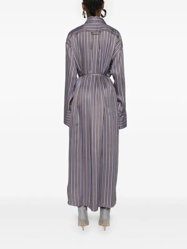 Acne Studios Striped Midi Shirt Dress