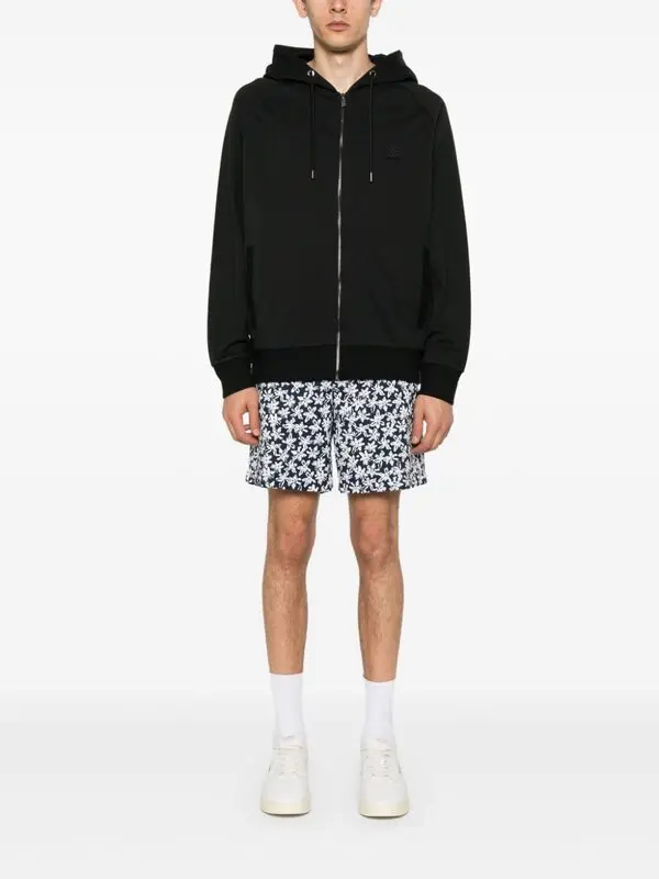BOSS Karlos Floral-print Chino Shorts - Blue
