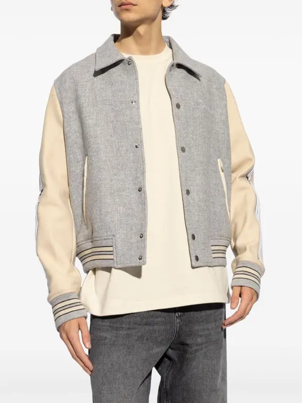 Amiri Contrasting-sleeve Bomber Jacket