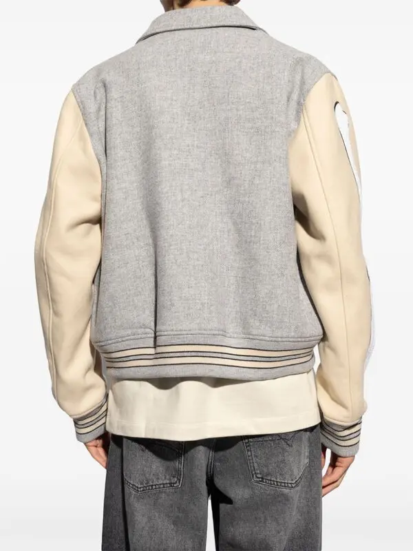 Amiri Contrasting-sleeve Bomber Jacket