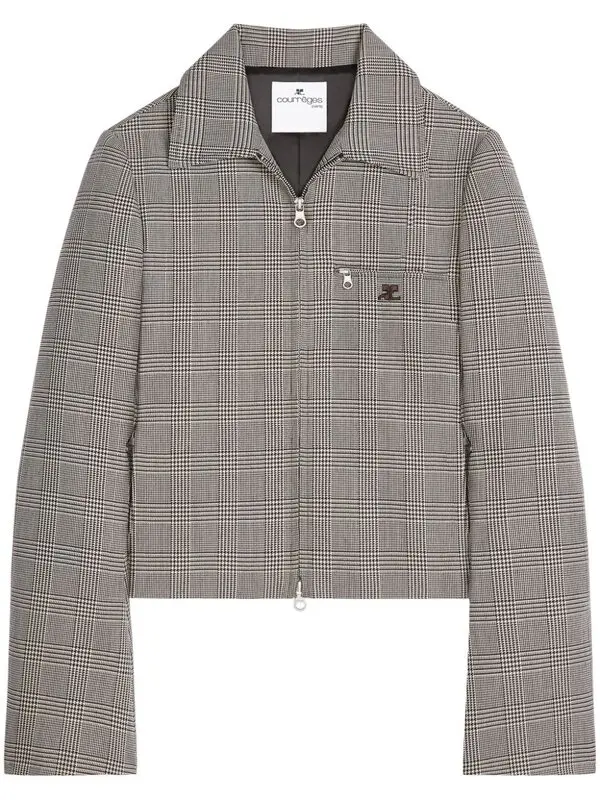 COURREGES Prince Of Wales Jacket - Black