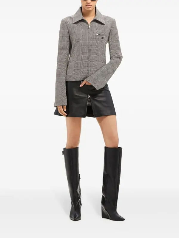 COURREGES Prince Of Wales Jacket - Black