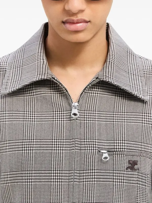 COURREGES Prince Of Wales Jacket - Black