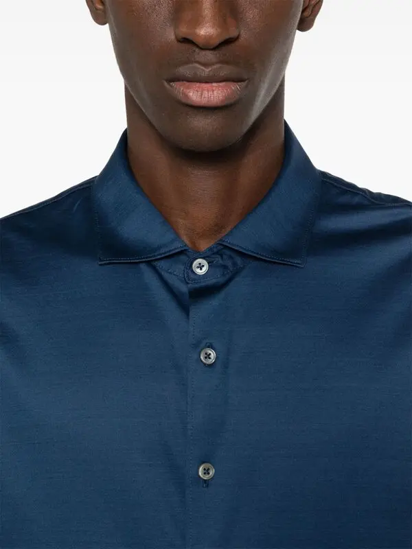 D4.0 Classic-collar Cotton Shirt