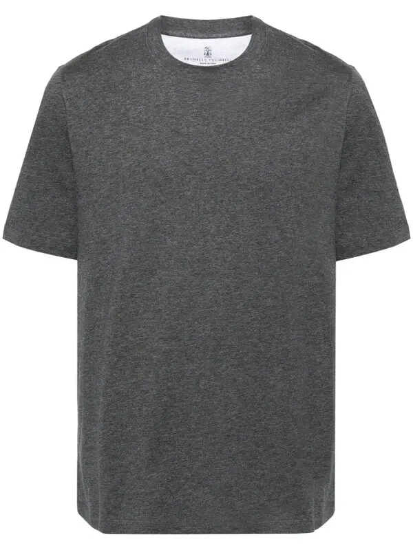 Brunello Cucinelli Mélange-effect Cotton T-shirt
