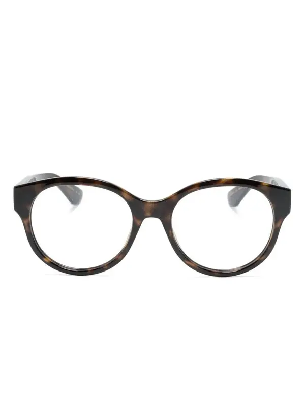 Gucci Round Frame Glasses - Brown