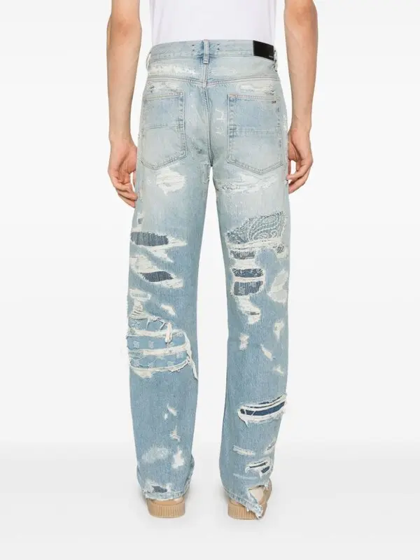 Amiri Repaired Straight-leg Jeans