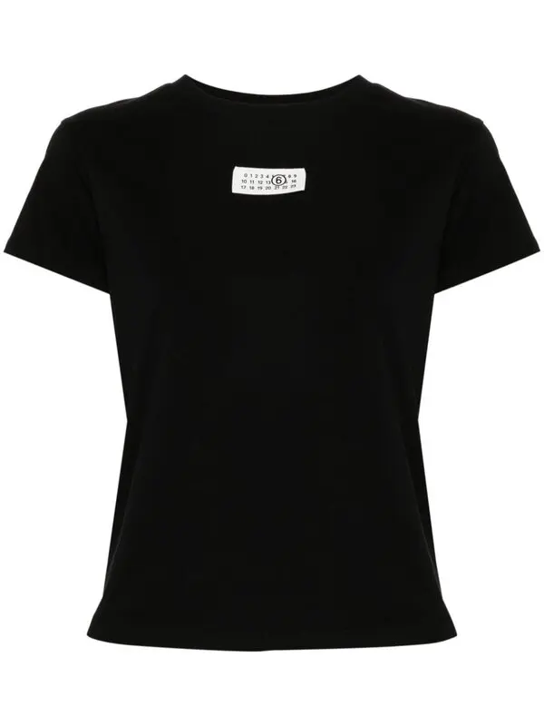 MAISON MARGIELA Numeric Cotton Jersey T-shirt - Black