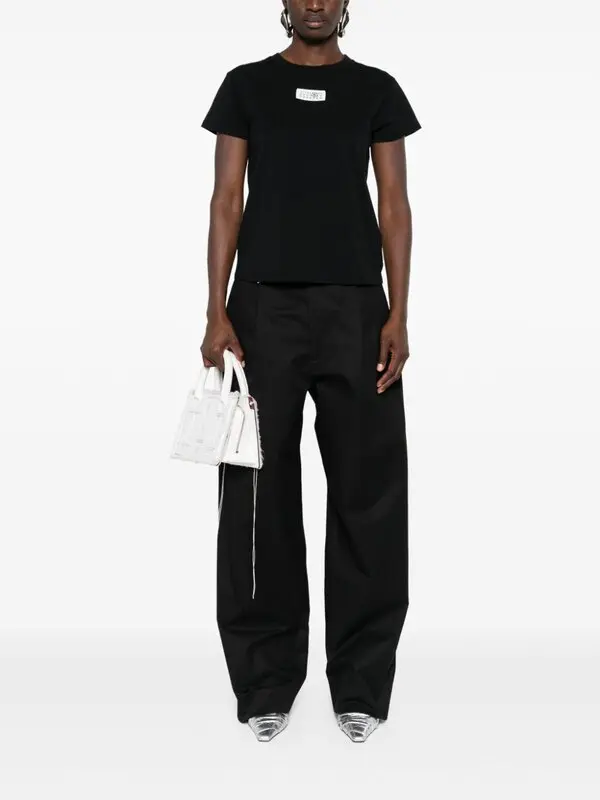 MAISON MARGIELA Numeric Cotton Jersey T-shirt - Black