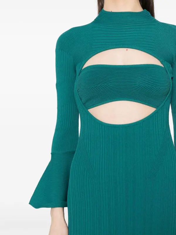 Cult Gaia Layered Cut-out Midi Dress