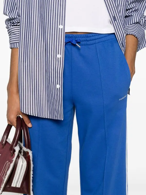 P.a.r.o.s.h Logo-embroidered Straight Trousers - Blue