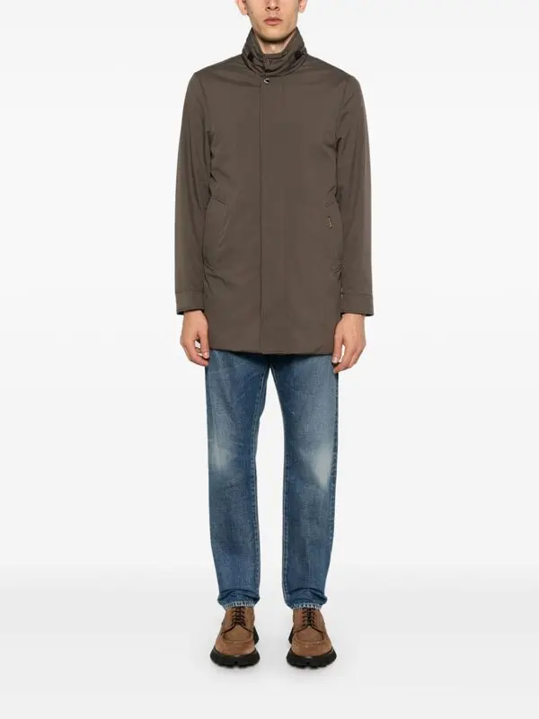 MOORER Vittor-ac High-neck Concealed-fastening Jacket