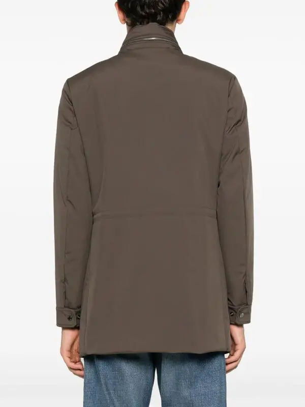 MOORER Vittor-ac High-neck Concealed-fastening Jacket