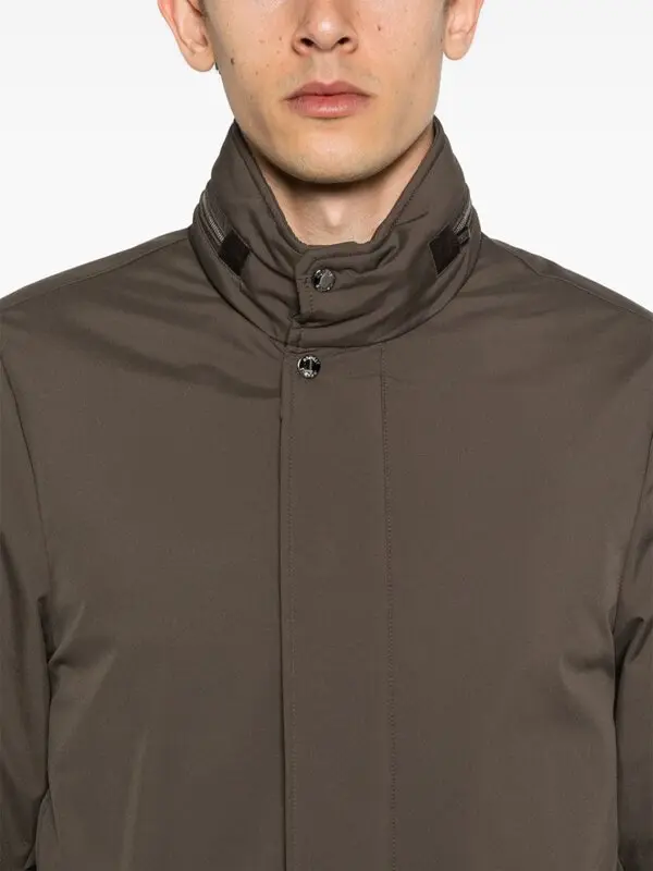 MOORER Vittor-ac High-neck Concealed-fastening Jacket