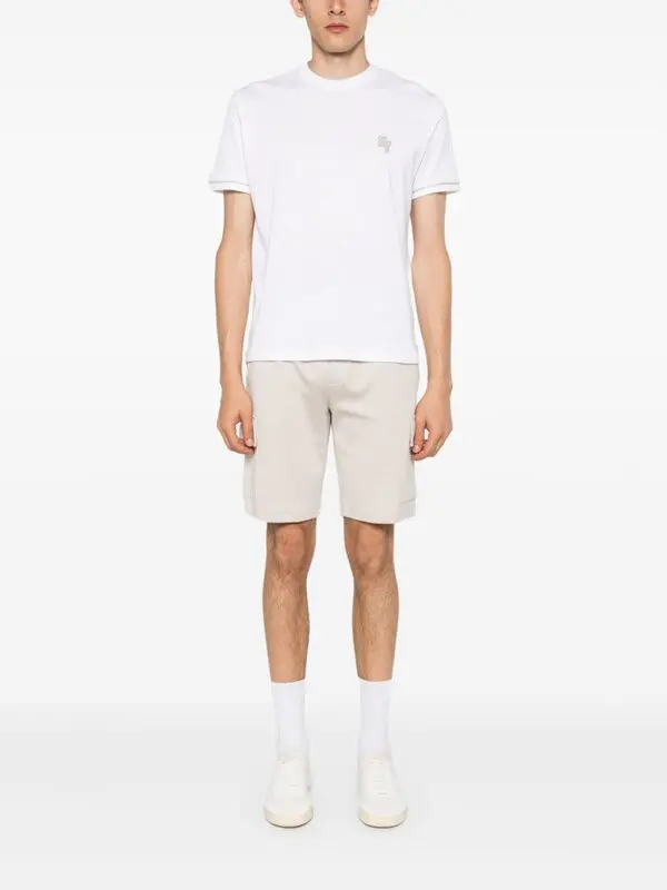 Eleventy Logo-embroidered Cotton T-shirt