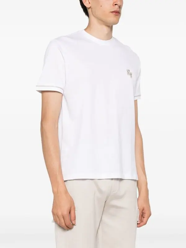 Eleventy Logo-embroidered Cotton T-shirt