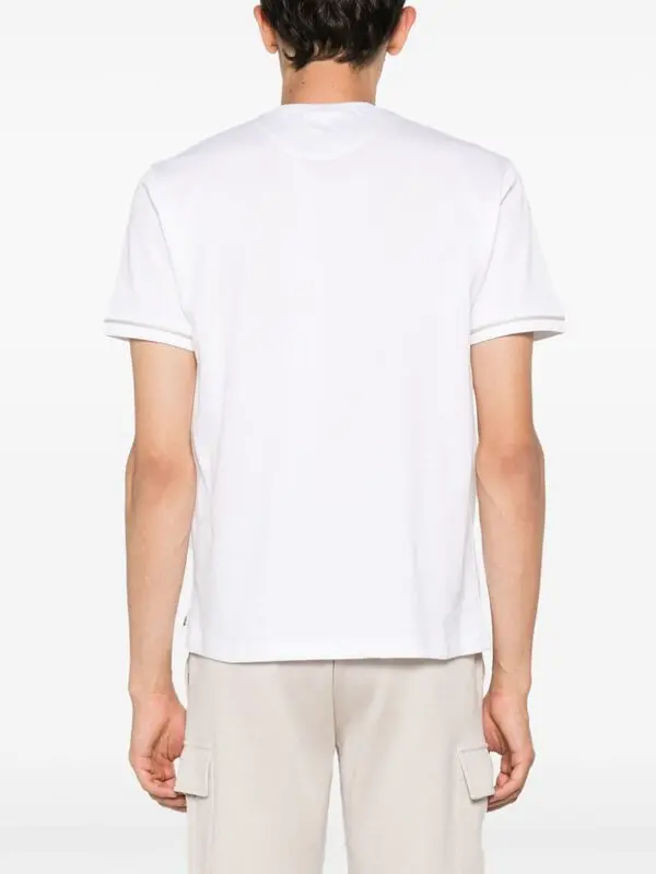 Eleventy Logo-embroidered Cotton T-shirt