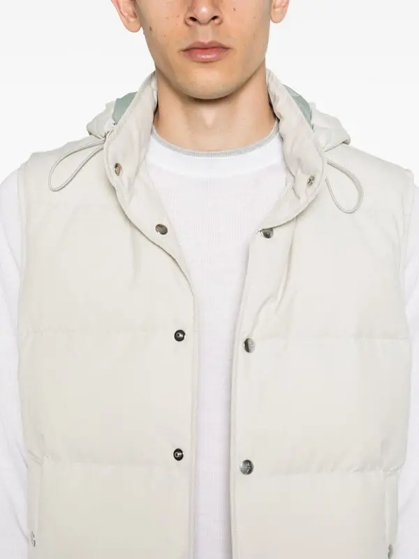 Eleventy Hooded Padded Gilet
