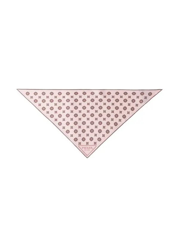Prada Paisley-Print Silk Scarf - Pink | Editorialist