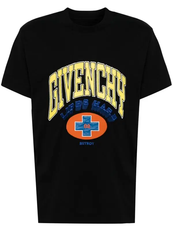 Givenchy Graphic-print Cotton T-shirt - Black