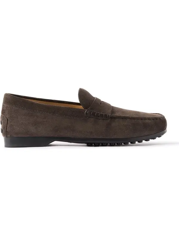 TOD'S Suede Penny Loafers