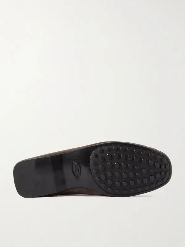 TOD'S Suede Penny Loafers