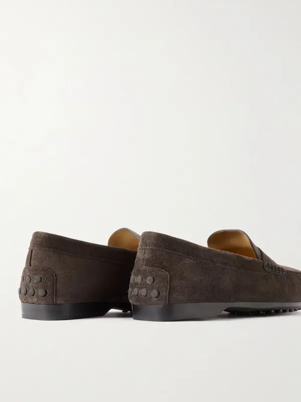 TOD'S Suede Penny Loafers