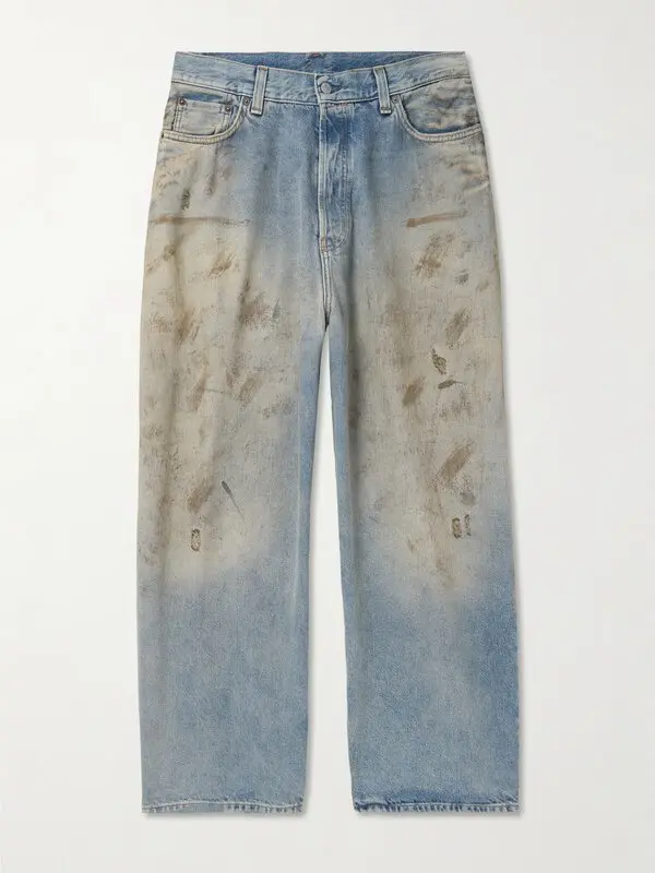 Acne Studios Straight-leg Distressed Jeans - Blue