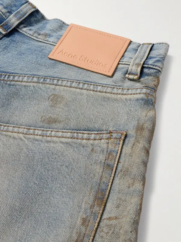 Acne Studios Straight-leg Distressed Jeans - Blue