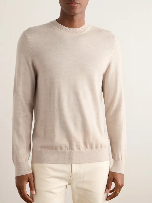 Nn07 Ted 6605 Wool Sweater - Neutrals